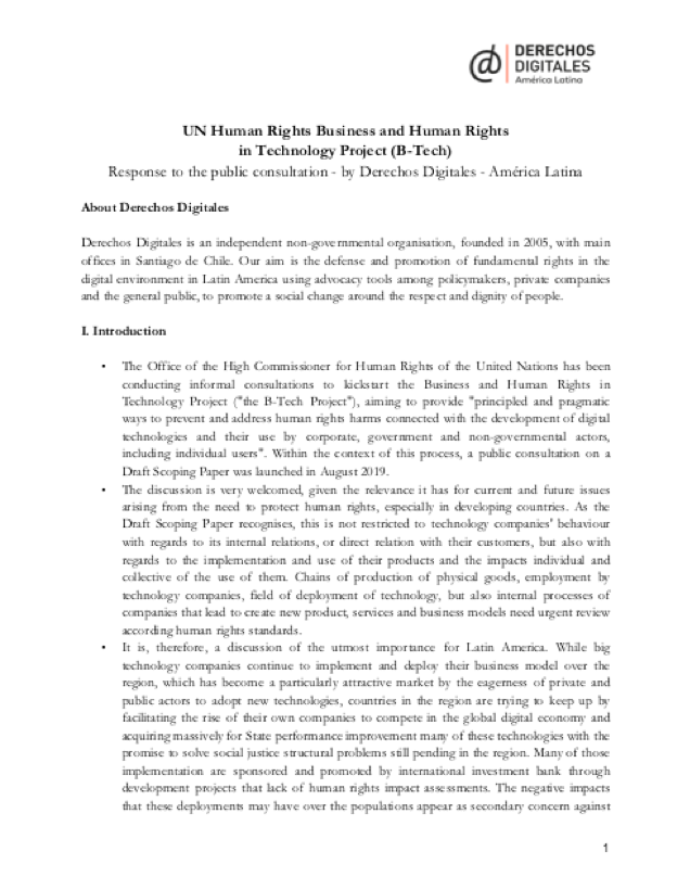 UN Human Rights Business and Human Rights in Technology Project (B-Tech ...