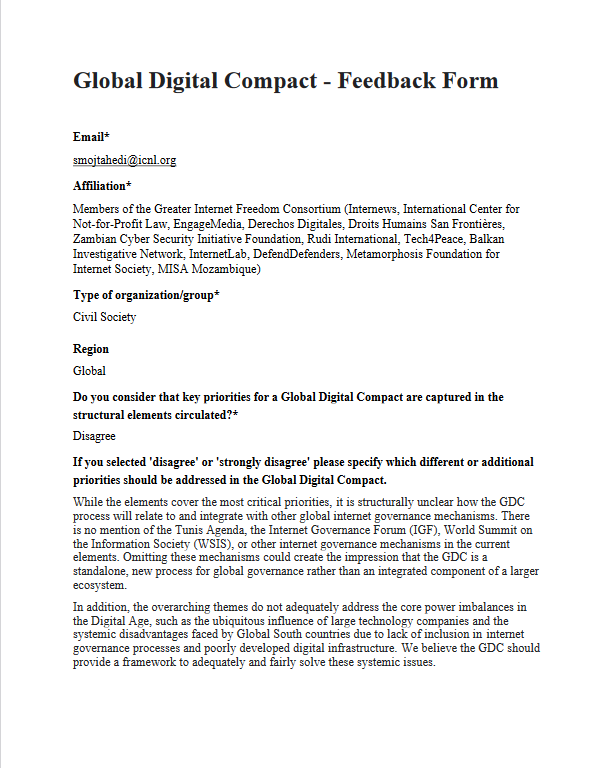 Global Digital Compact – Joint Feedback to the GDC Structure (8 March ...